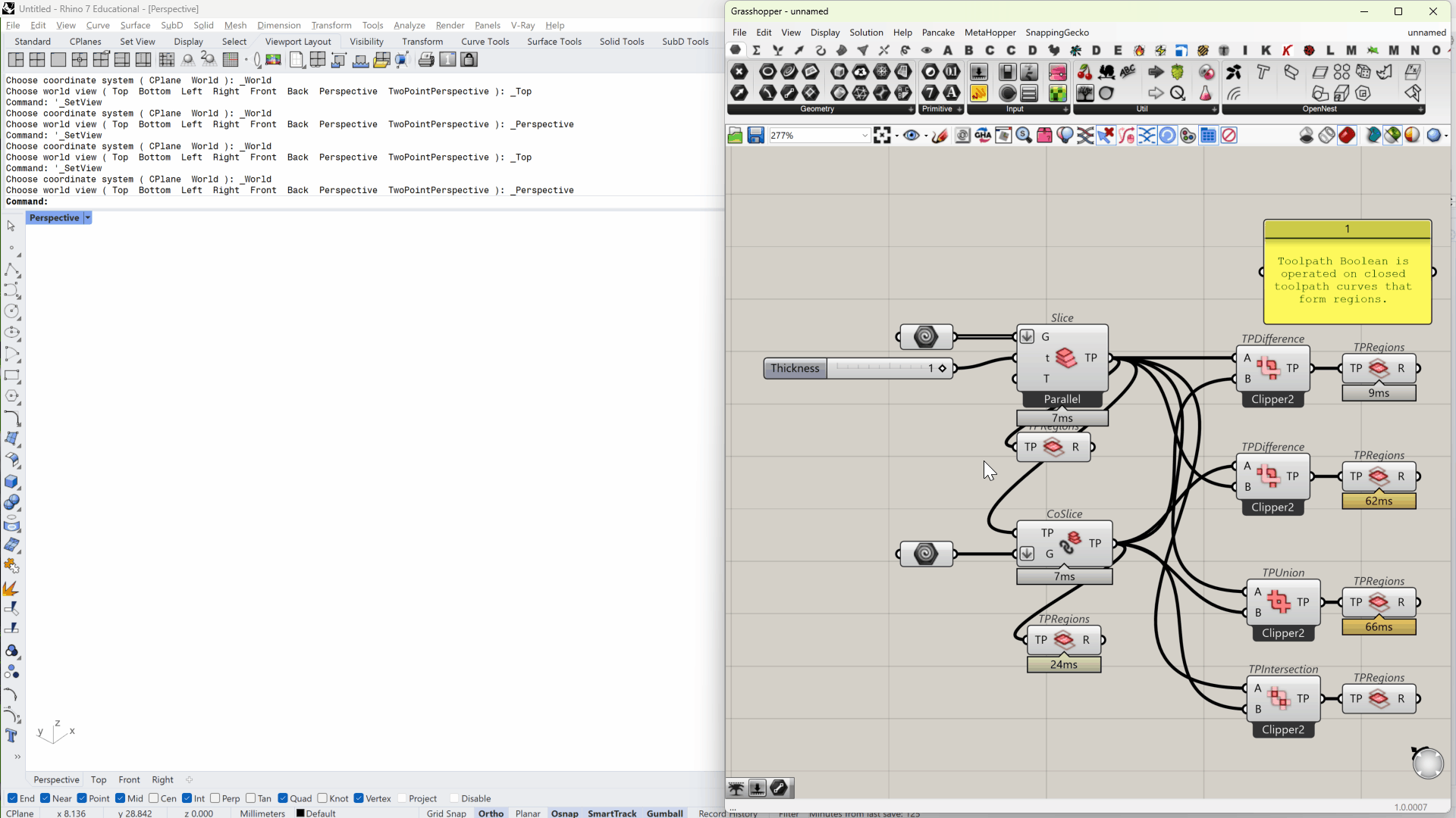 Toolpath operations - Ovenbird